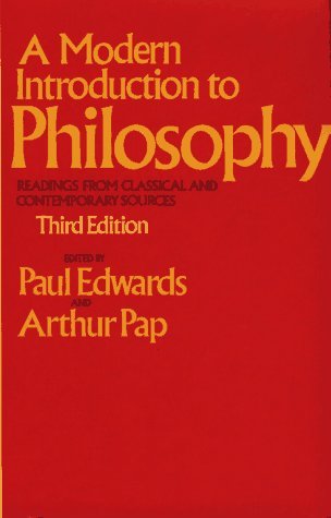 A Modern Introduction to Philosophy: Readings from Classical and ...