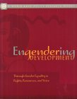 Engendering Development: Through Gender Equality in Rights, Resources ...