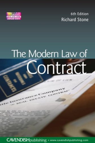 The Modern Law of Contract by Richard Stone | Goodreads