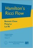 Hamilton's Ricci Flow (Graduate Studies in Mathematics) by Bennett Chow ...