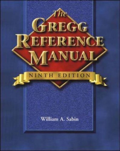 The Gregg Reference Manual by William A. Sabin | Goodreads