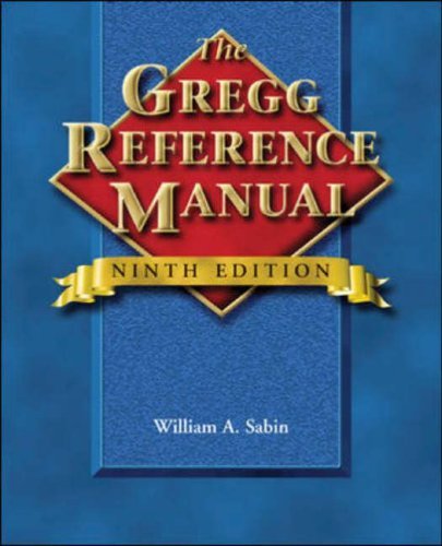 The Gregg Reference Manual by William A. Sabin | Goodreads