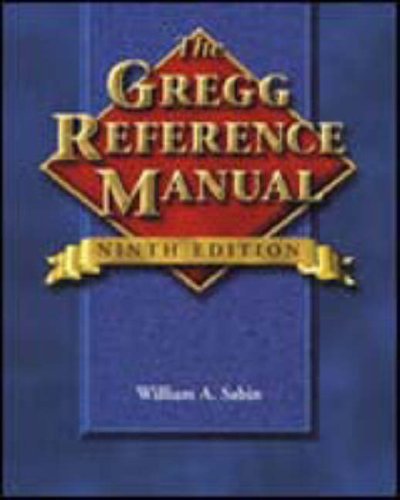 The Gregg Reference Manual by William A. Sabin | Goodreads