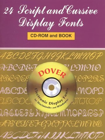 24 Script and Cursive Display Fonts by Dover Publications | Goodreads