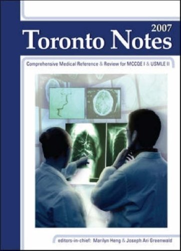 The Toronto Notes for Medical Students 2007 by J. Greenwald | Goodreads