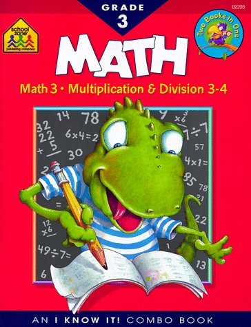 School Zone Math Basics 3 Workbook: 64 Pages, 3rd Grade, Multiplication ...