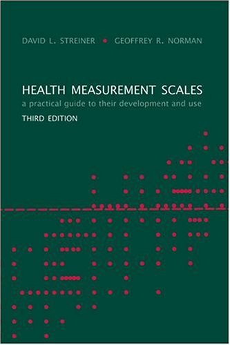 Health Measurement Scales: A Practical Guide to Their Development and ...