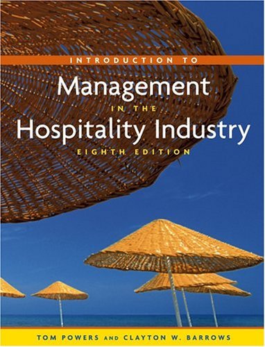 Introduction to Management in the Hospitality Industry by Tom Powers ...