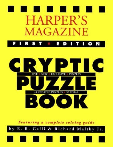 Harper's Magazine Cryptic Puzzles by E. R. Galli | Goodreads