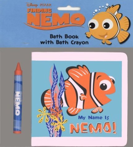 My Name is Nemo! Finding Nemo Bath Book with Crayon by Walt Disney ...