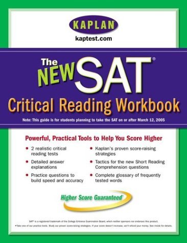 Kaplan New SAT Critical Reading Workbook by Kaplan Test Prep | Goodreads