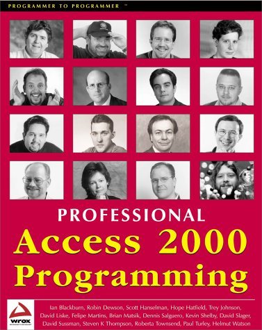 Professional Access 2000 Programming by Robin Dewson | Goodreads