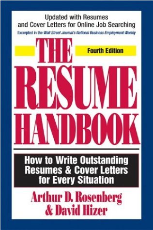 Resume Handbook 4th Edition by Arthur D. Rosenberg | Goodreads