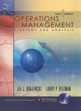 Operations Management: Strategy and Analysis by Lee J. Krajewski ...