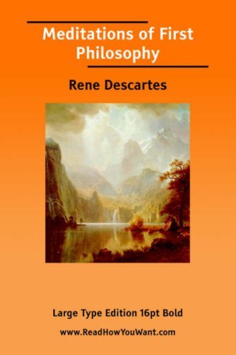 Meditations of First Philosophy by René Descartes | Goodreads