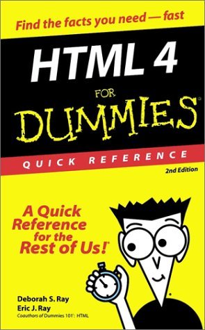 Html 4 for Dummies: Quick Reference by Deborah S. Ray | Goodreads