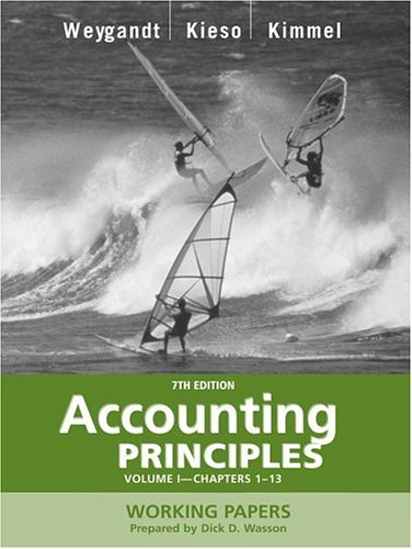 Working Papers, Volume I (Chapters 1-13) to accompany Accounting ...