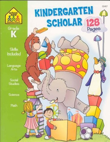 School Zone Kindergarten Super Scholar Workbook: 128 Pages, Shapes ...
