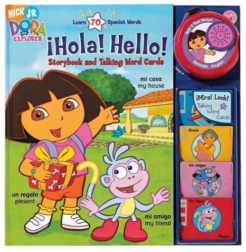 Nick Jr., Dora the Explorer !Hola! Hello! Storybook and Talking Word ...