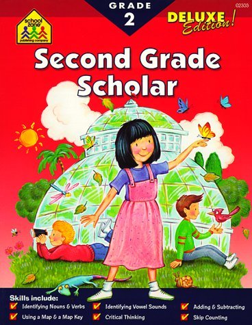 School Zone Second Grade Scholar Workbook: 64 Pages, 2nd Grade ...