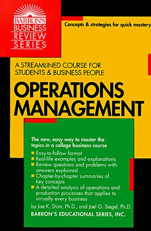 Operations Management by Jae K. Shim | Goodreads