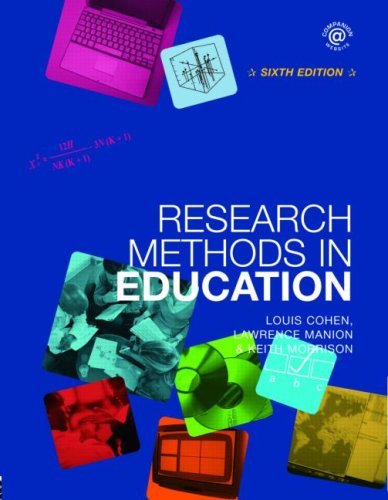 Research Methods in Education by Louis Cohen | Goodreads