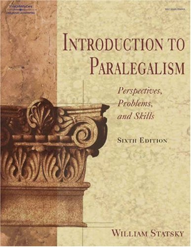 Introduction to Paralegalism: Perspectives, Problems, and Skills, 6E by ...