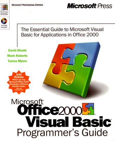 Microsoft Office 2000/Visual Basic: Programmer's Guide by David Shank | Goodreads