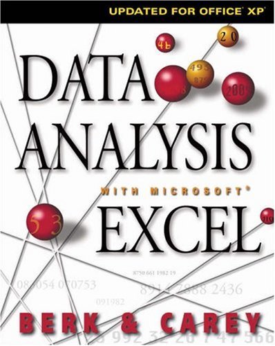 Data Analysis with Microsoft Excel: Updated for Office XP by Kenneth N ...
