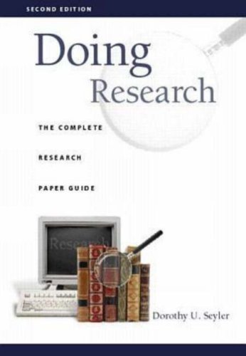 Doing Research by Dorothy U. Seyler | Goodreads