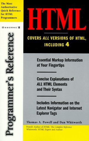 HTML Programmer's Reference by Thomas A. Powell | Goodreads