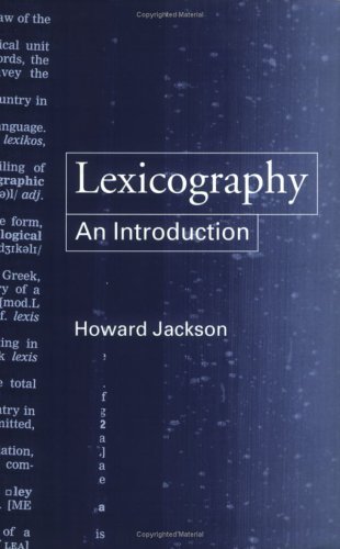 Lexicography, An Introduction by Howard Jackson | Goodreads