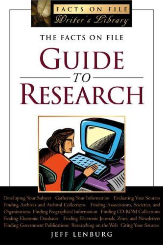 The Facts On File Guide To Research (Writers Library) by Jeff Lenburg ...
