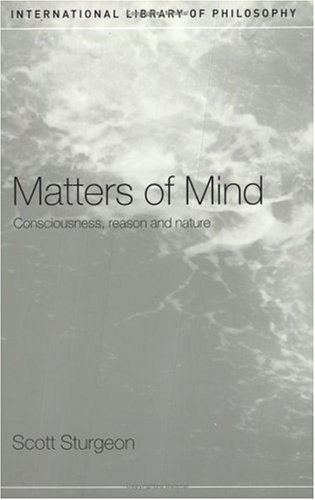 Matters of Mind by Scott Sturgeon | Goodreads