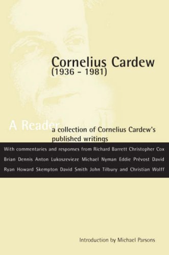 Cornelius Cardew by Cornelius Cardew | Goodreads