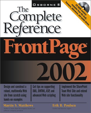 FrontPage 2002: The Complete Reference by Martin S. Matthews | Goodreads