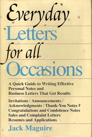 Everyday Letters for All Occasions by Jack Maguire | Goodreads
