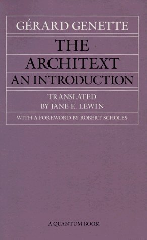 The Architext: An Introduction (Quantum Books) by Gérard Genette ...