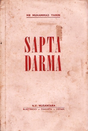 Sapta Darma by Muhammad Yamin | Goodreads