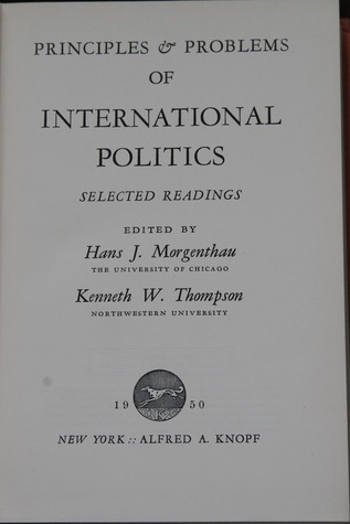 Principles & Problems of International Politics: Selected Readings by ...