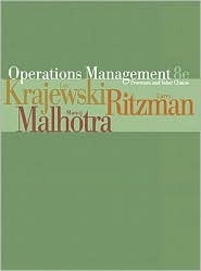 Operations Management: Process and Value Chains by Lee J. Krajewski ...