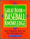 The Great Book of Baseball Knowledge: The Ultimate Test for the ...