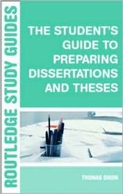 The Student's Guide to Preparing Dissertations and Theses 2ed by Brian ...