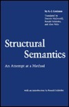 Structural Semantics: An Attempt at a Method by Algirdas Julien Greimas | Goodreads