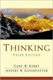 Thinking (3rd Edition) by Gary R. Kirby | Goodreads