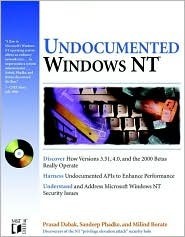 Undocumented Windows NT? by Prasad Dabak | Goodreads
