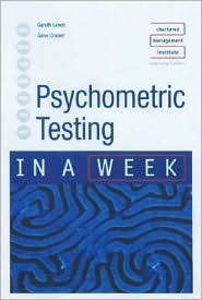 Psychometric Testing in a Week by Gene Crozier | Goodreads