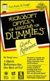 Microsoft Office 4 for Windows for Dummies Quick Reference by Doug Lowe ...