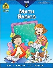 School Zone Math Basics 5 Workbook: 64 Pages, 5th Grade, Division ...