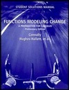 Functions Modeling Change, Student Solutions Manual: A Preparation for ...